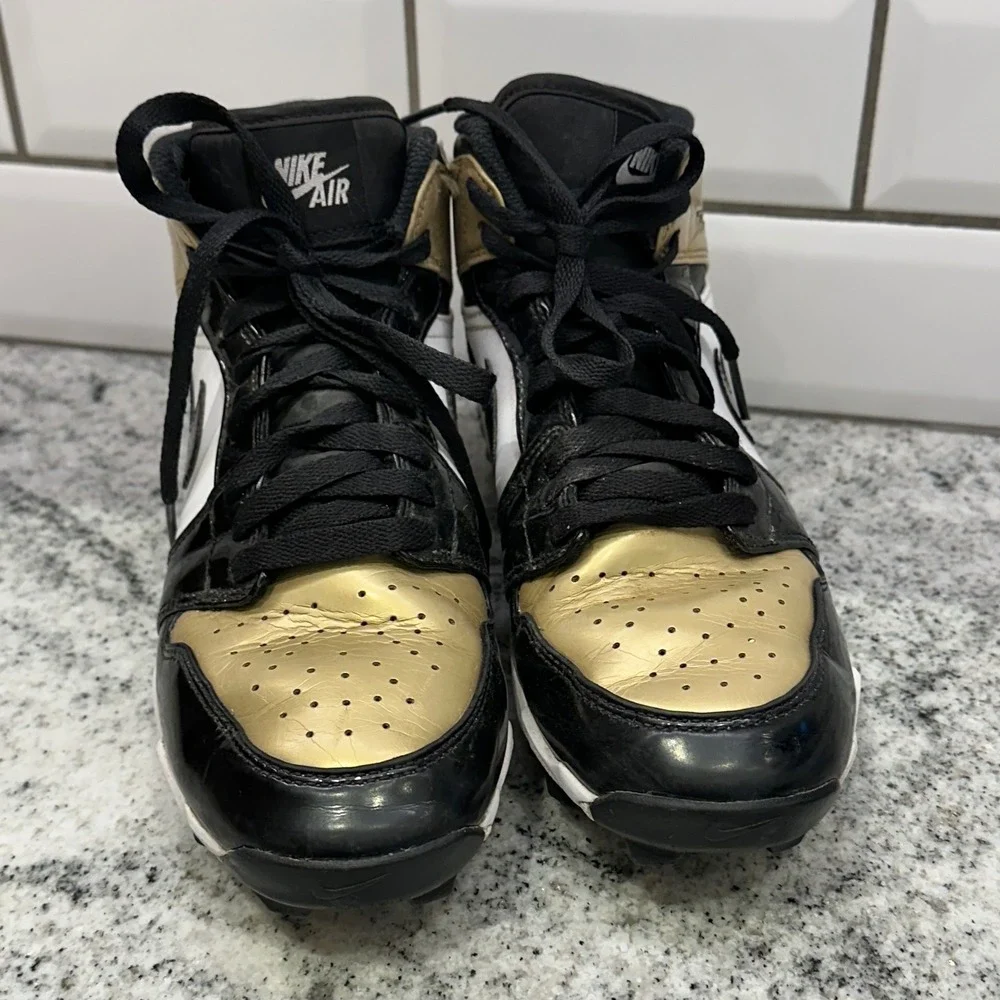 Nike | Shoes | Nike Jordan Kids 5y Jordan Mid Mcs Cleats Gold Black ...